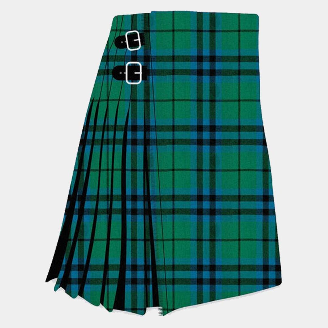 Clan Austin Ancient 8 Yard Heavy Weight Tartan Kilt - Men's Handmade ...