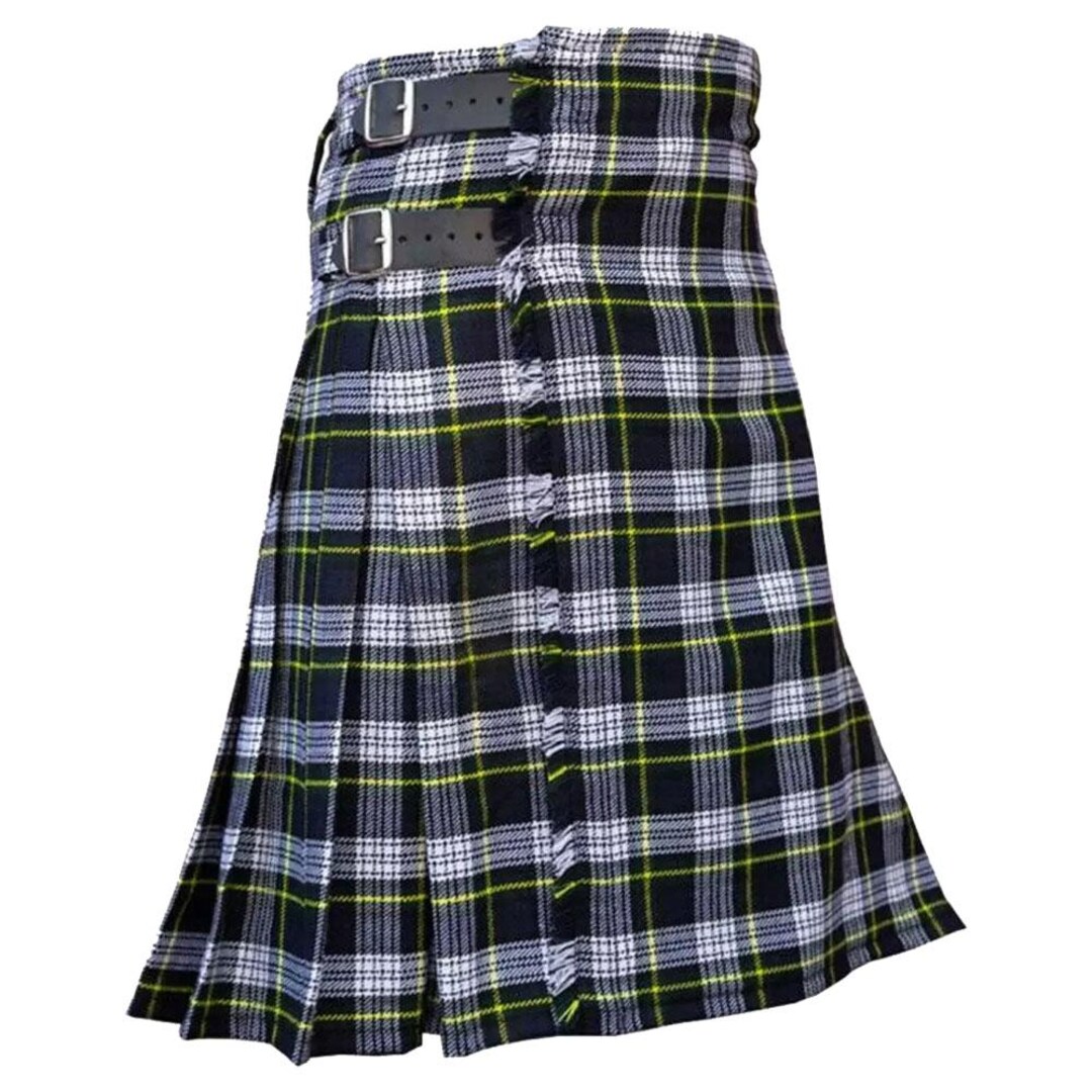 Scottish Traditional Dress Gordon 8 Yard Heavy Weight Tartan Kilt - Men's Handmade Tartan Kilts ...