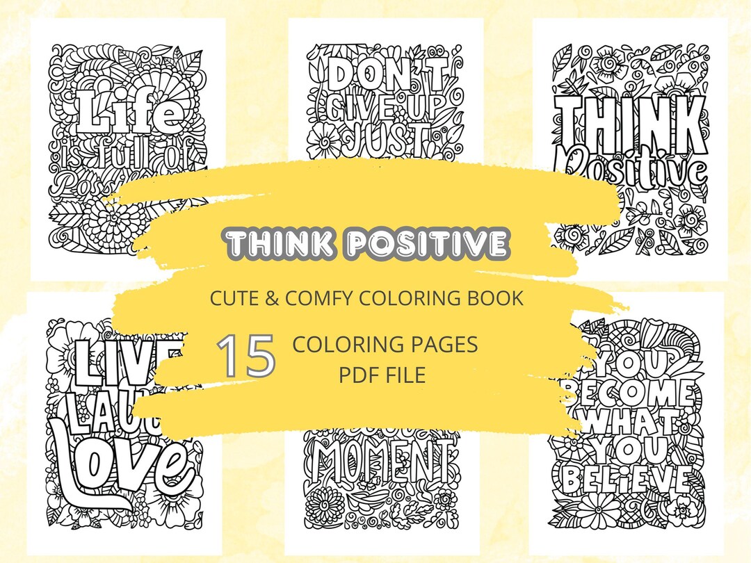 Mental Health Coloring Page, Motivational Quotes Color Page ...