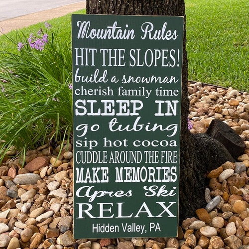 Mountain Life 23 Raw Steel Cursive Word Art Sign Metal | Etsy