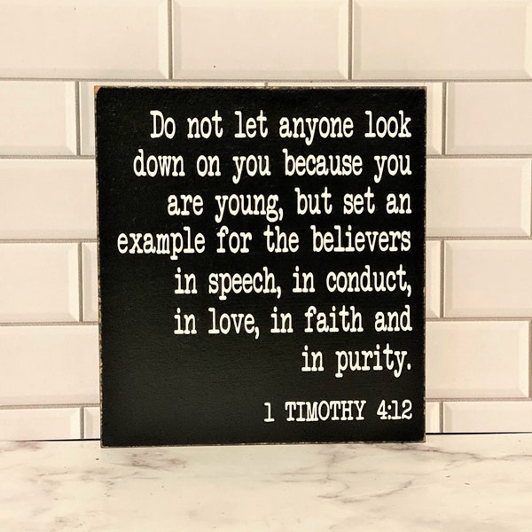 1 Timothy 4 12 - Etsy
