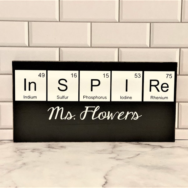 Teacher Desk Name Plate Biology - Etsy