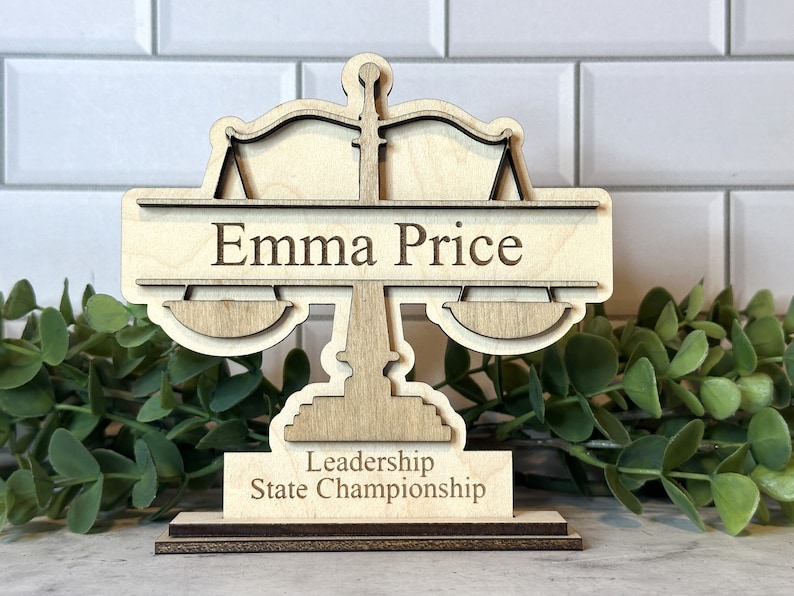 Personalized Mock Trial Coach Gift - Laser Engraved Scales of Justice ...
