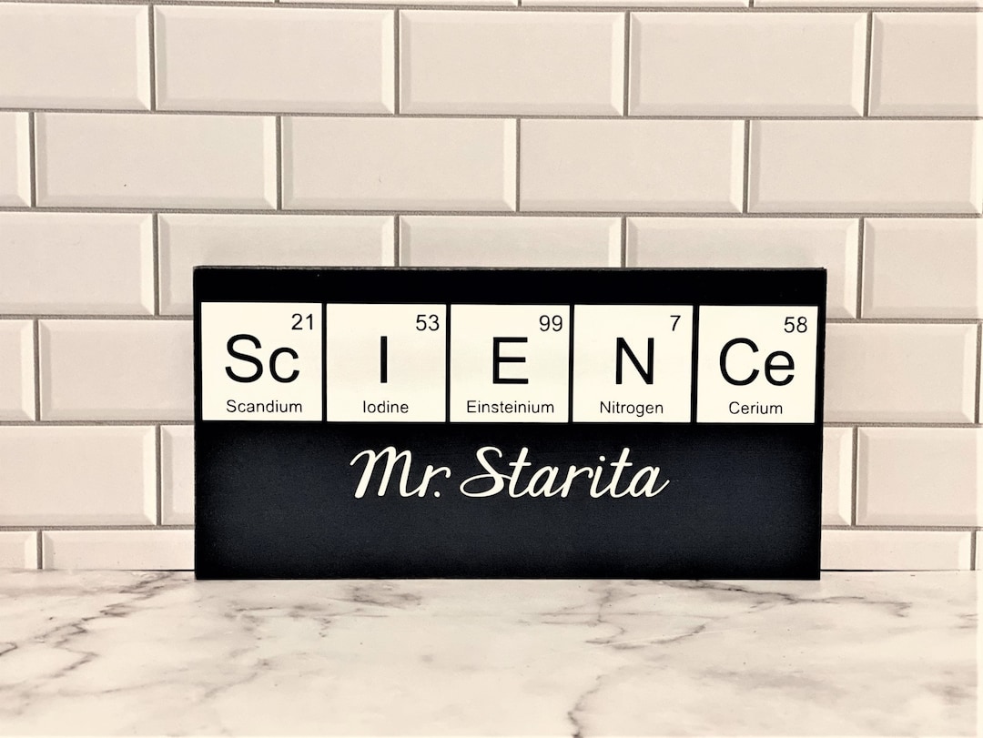 Teacher Gifts for Science Teacher Teacher Sign for Chemistry - Etsy