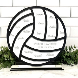 Custom Volleyball Coach Gift Award Plaque ~ Thank You Gift Volleyball ...