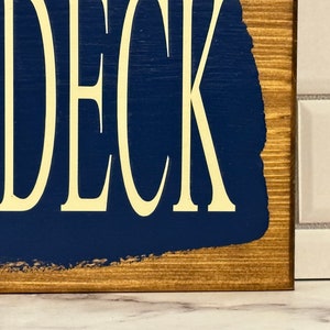 Beach House Décor Poop Deck Sign for Nautical Nursery Coastal Nursery ...