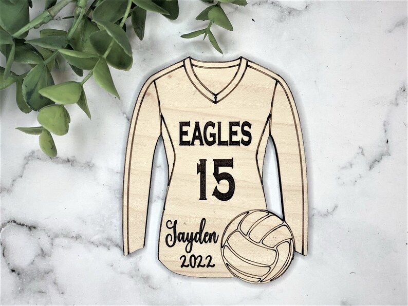 Volleyball Magnet With Name Engraved Volleyball Player Gift - Etsy