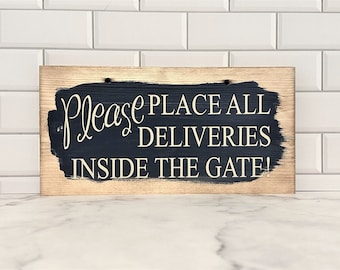 Please Leave All Packages Inside Storage Box Sign Metal USPS UPS - Etsy