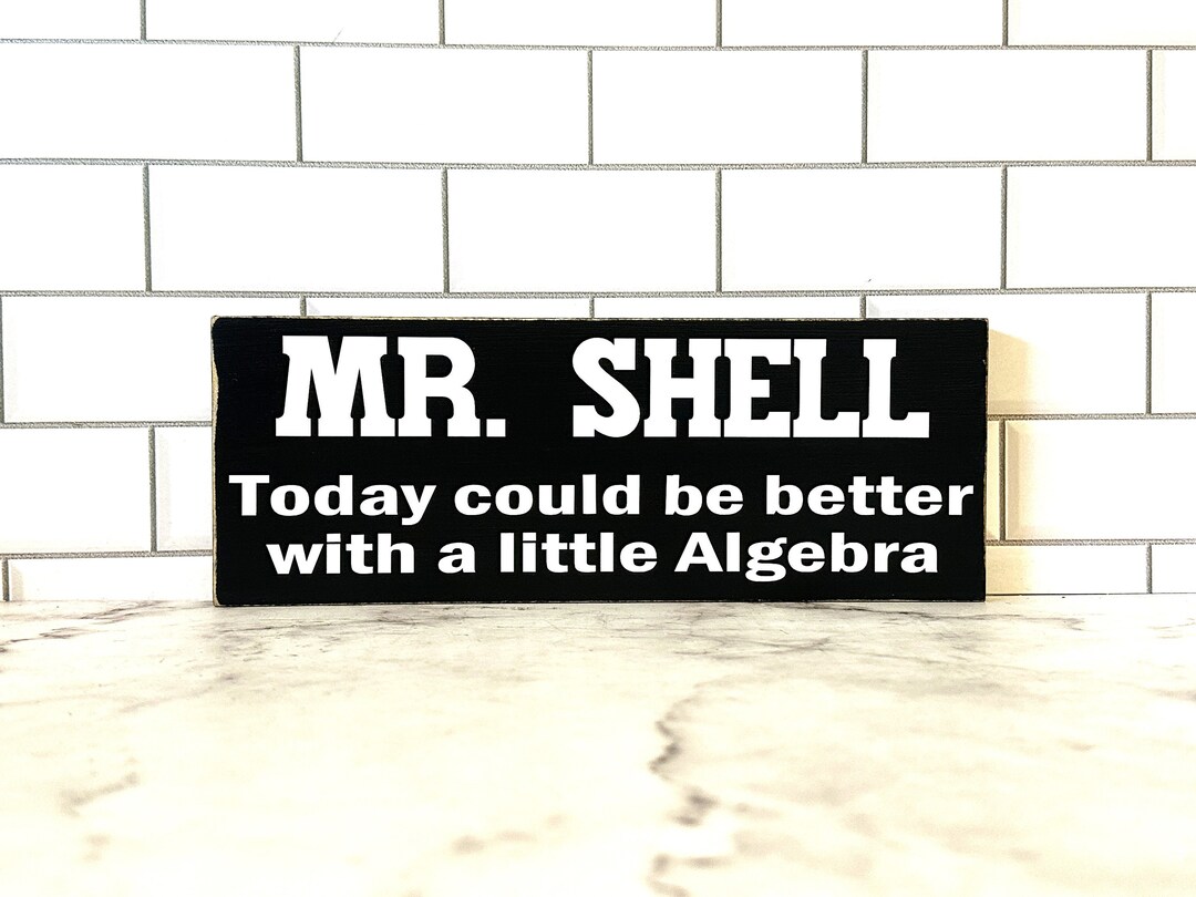 Math Teacher Gift for Teacher Name Sign ~ Personalized Teacher Sign ...