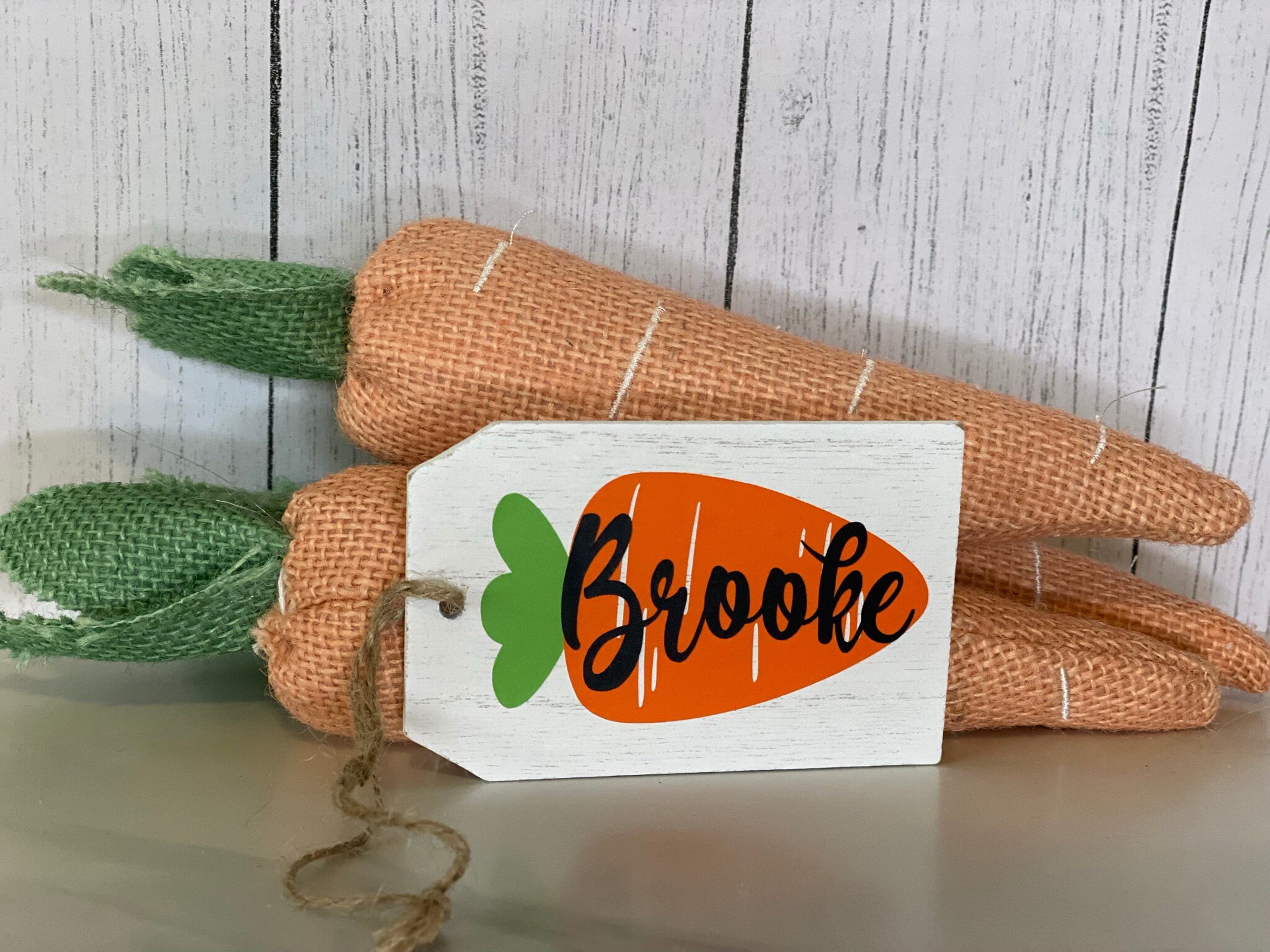 Easter Basket Tags Easter Bunny Name Tag Carrot Tags for | Etsy