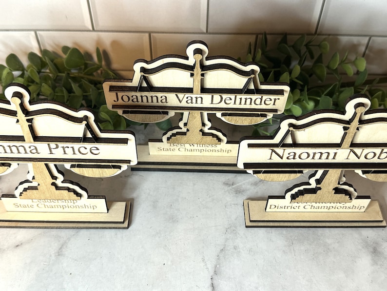 Personalized Mock Trial Coach Gift - Laser Engraved Scales of Justice ...