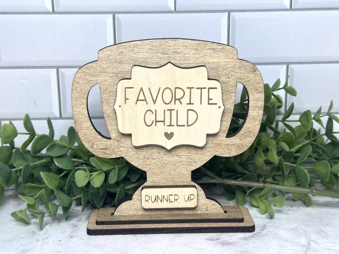 Favorite Child Custom Award Plaque Funny Gift for Sister - Laser ...