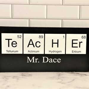 Teacher Desk Name Plate Science Teacher Gift Back to - Etsy