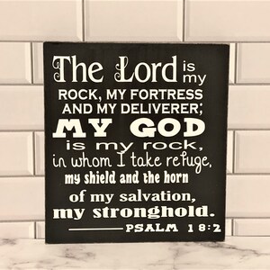 Psalm Christian Wall Art Bible Verse Sign ~ Modern Christian Art Bible ...