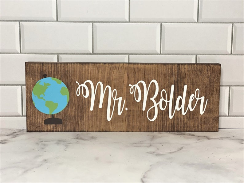 History Teacher Desk Name Plate ~ Social Studies Teacher Gift ...