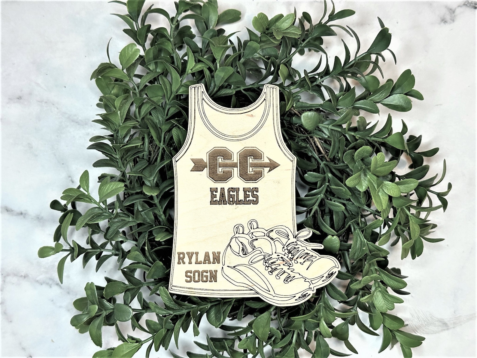Cross Country Runner Laser Engraved Personalized Magnet With Name ...