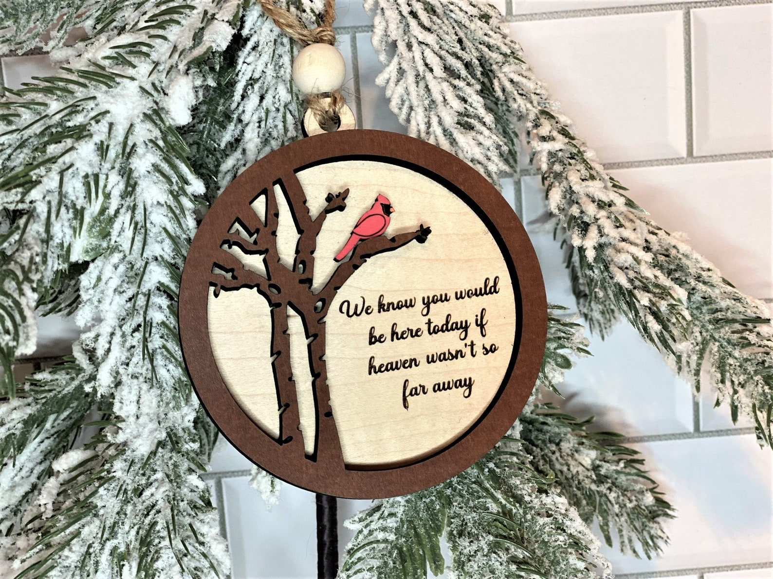 Cardinal Memorial Ornament Personalized Family Keepsake - Etsy