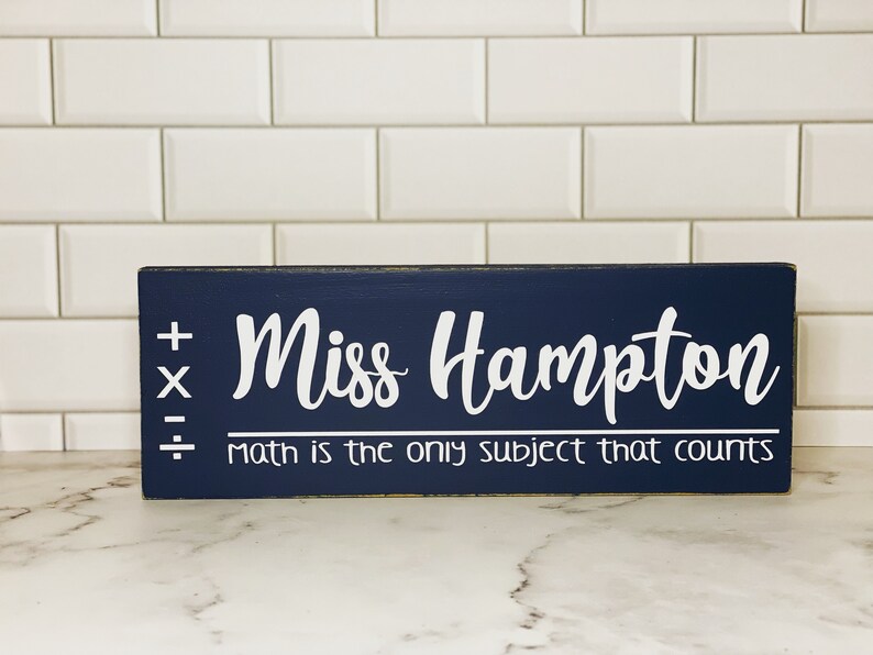 Math Teacher Gifts Gift for Teacher Math Counts | Etsy