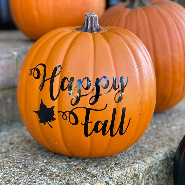 Pumpkin Decal - Etsy