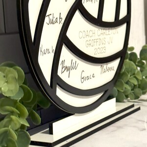 Custom Volleyball Coach Gift Award Plaque ~ Thank You Gift Volleyball ...