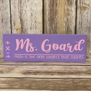 Math Teacher Gifts Gift For Teacher Math Counts | Etsy