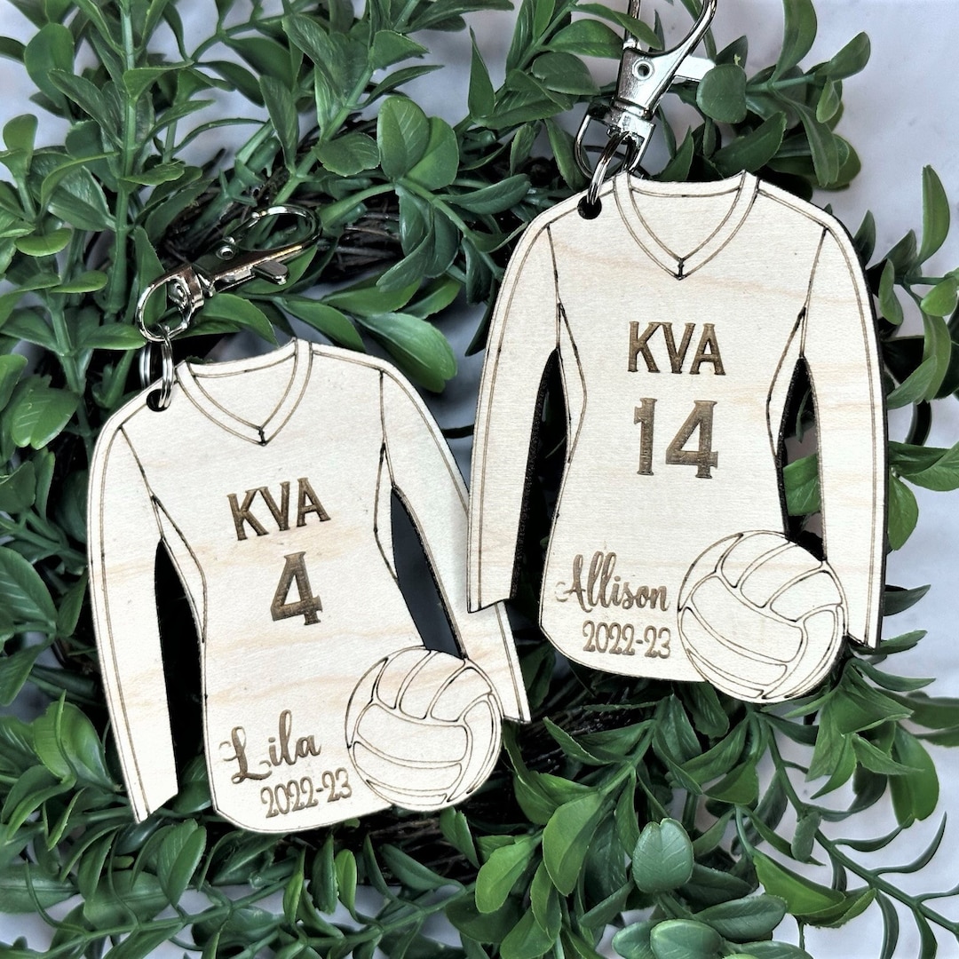 Custom Volleyball Gifts Bag Charm ~ Volleyball Mom Volleyball Keychain ...