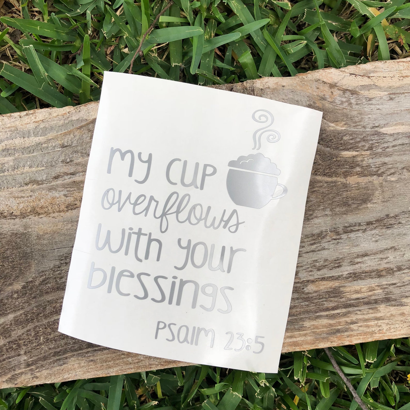 Coffee Lover Gift for Coffee Station ~ Psalm 23 Coffee Wall Art Bible ...