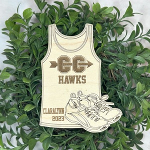 Cross Country Runner Laser Engraved Personalized Magnet With Name Cross ...