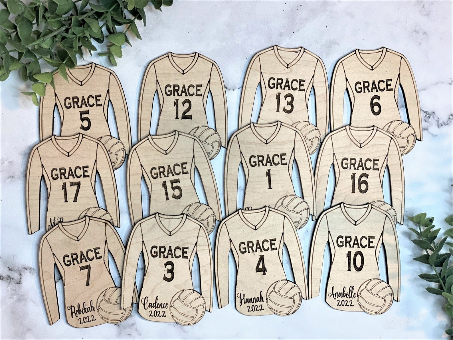 Volleyball Magnet With Name ~ Engraved Volleyball Player Gift ...