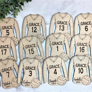 Volleyball Magnet With Name ~ Engraved Volleyball Player Gift ...