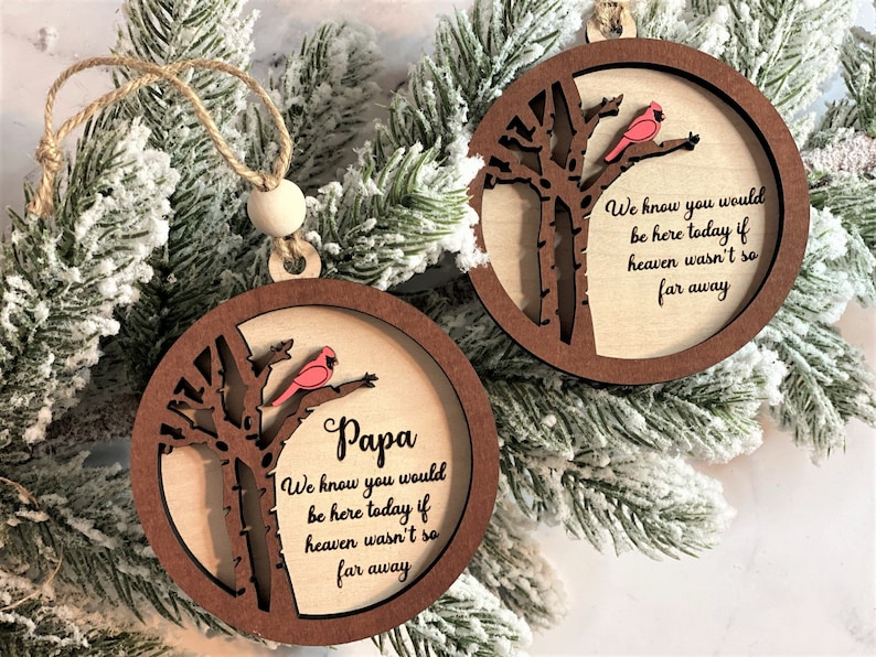 Cardinal Memorial Ornament Personalized Family Keepsake - Etsy