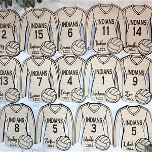 Volleyball Magnet With Name ~ Engraved Volleyball Player Gift ...