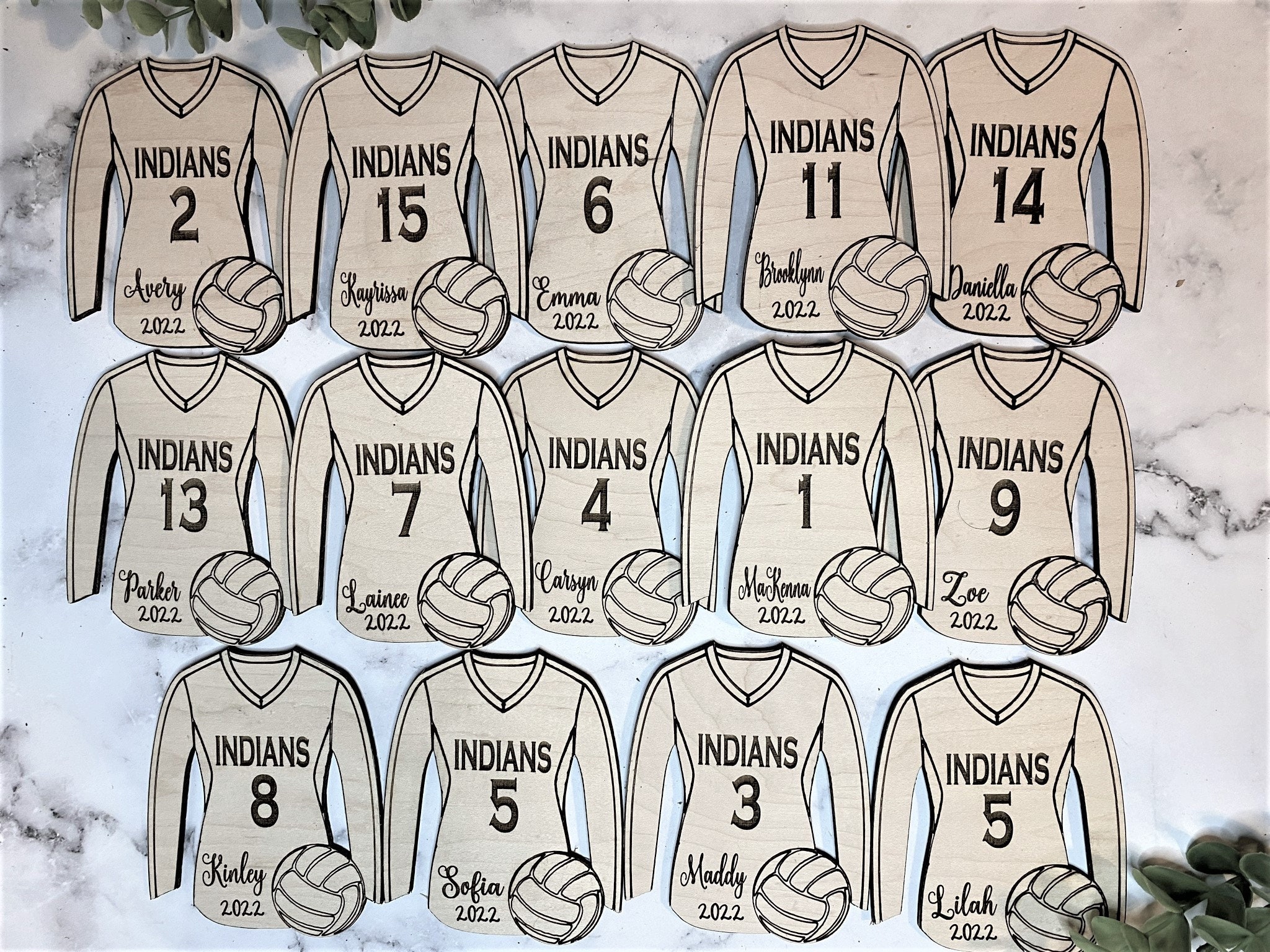 Volleyball Magnet With Name ~ Engraved Volleyball Player Gift ...