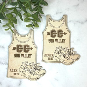 Cross Country Runner Laser Engraved Personalized Magnet With Name Cross ...