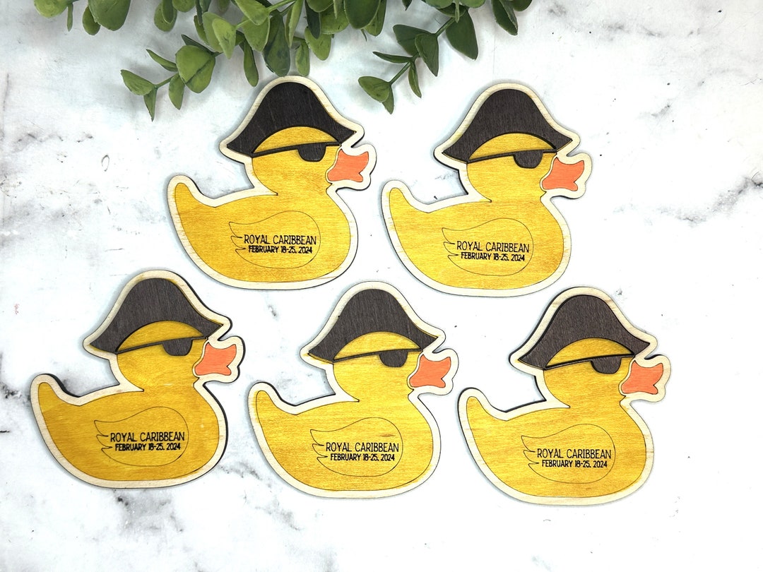 Rubber Ducks Personalized Magnet Cruise Gifts ~ Laser Engraved Rubber ...