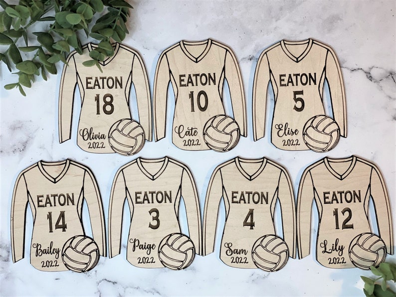 Volleyball Magnet With Name ~ Engraved Volleyball Player Gift ...