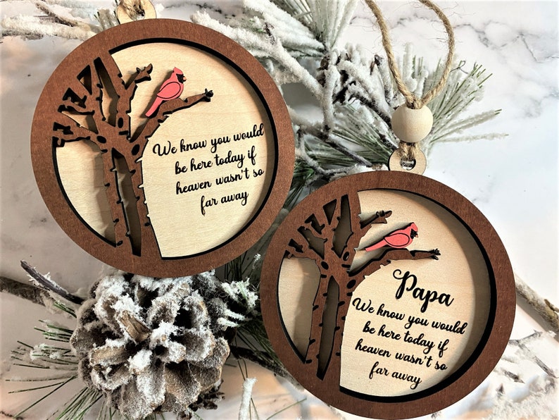 Cardinal Memorial Ornament Personalized Family Keepsake - Etsy
