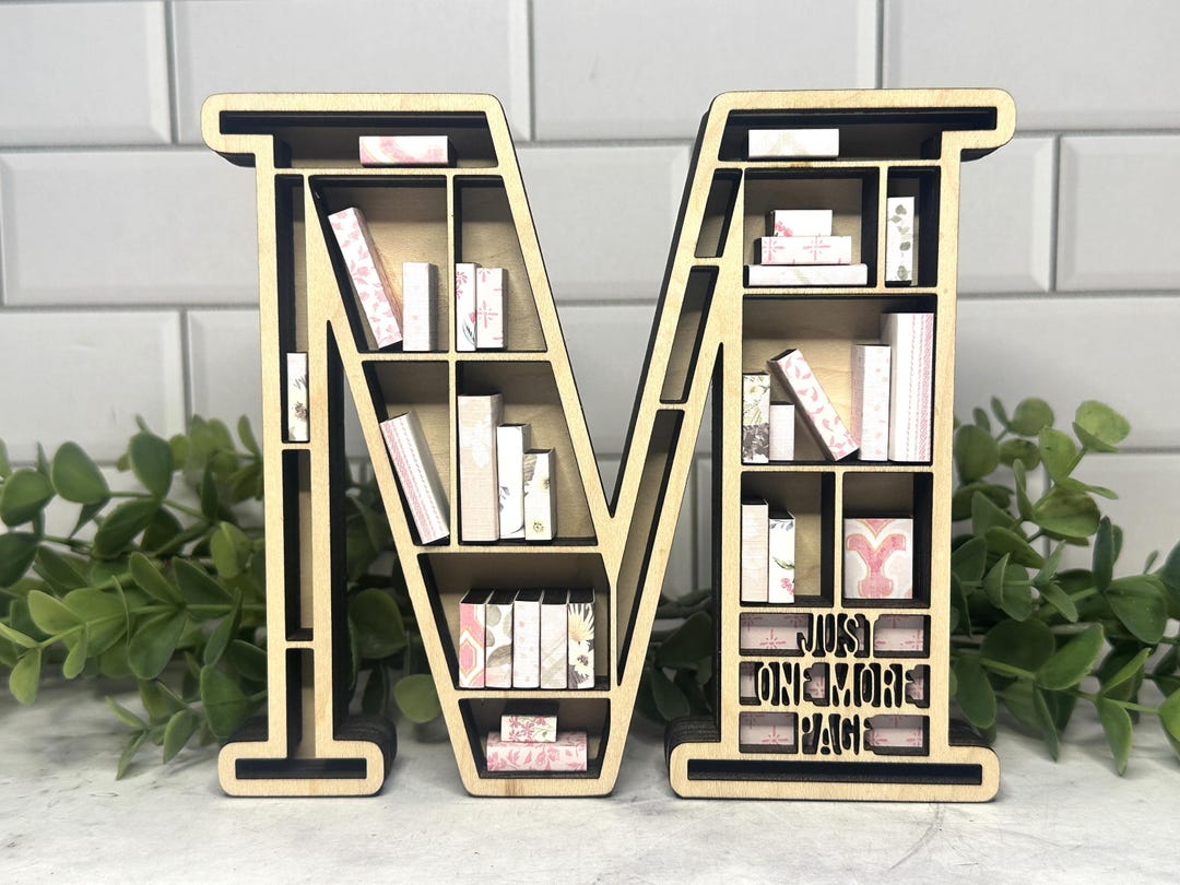 Booktok Book Nook Personalized Gift for Her Mini Bookshelf Decor - Book ...