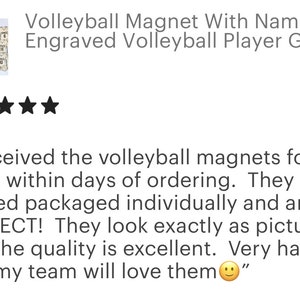 Volleyball Magnet With Name ~ Engraved Volleyball Player Gift ...