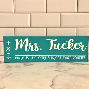 Math Teacher Gifts Gift for Teacher Math Counts | Etsy