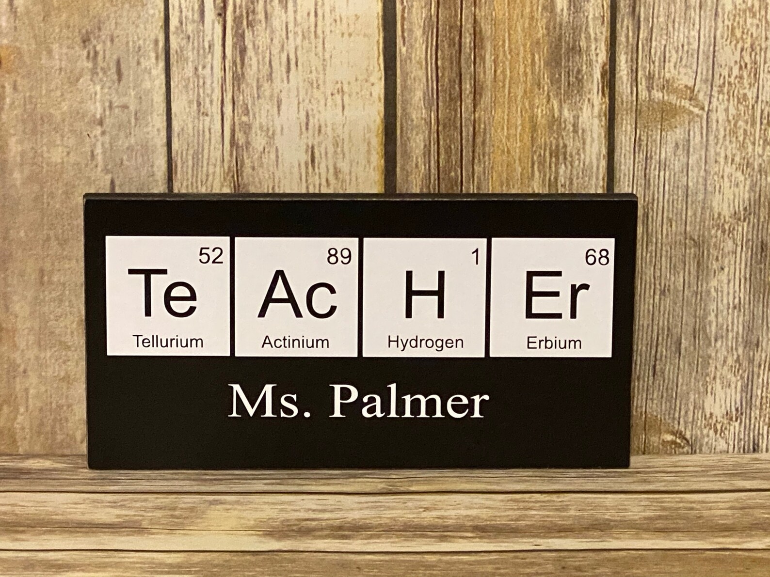 Teacher Desk Name Plate Science Teacher Gift Back To | Etsy
