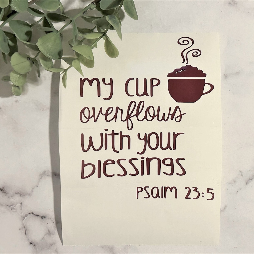Coffee Lover Gift for Coffee Station ~ Psalm 23 Coffee Wall Art Bible ...