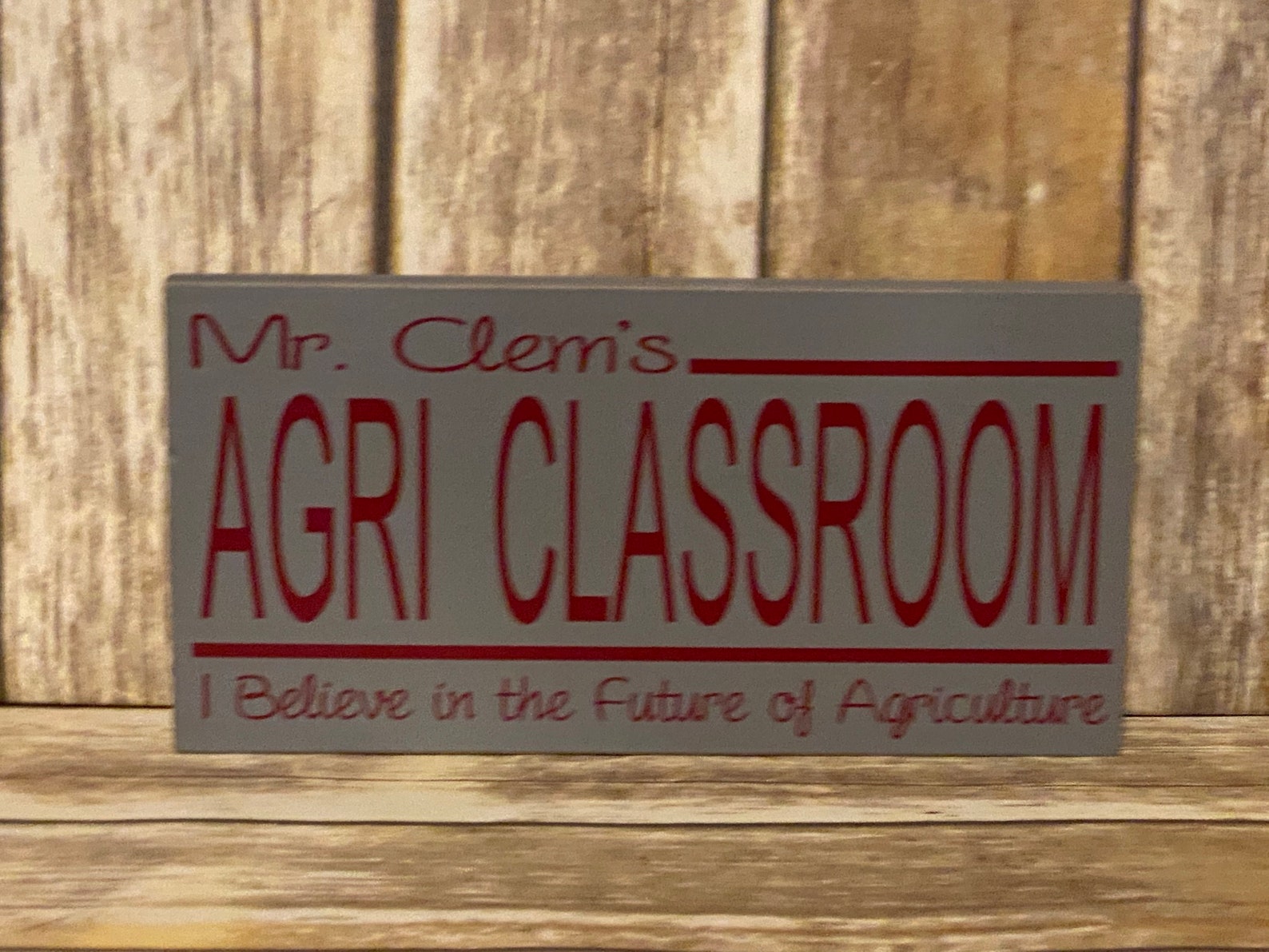 Agriculture Teacher Desk Name Plate Gift for Ag Teacher | Etsy