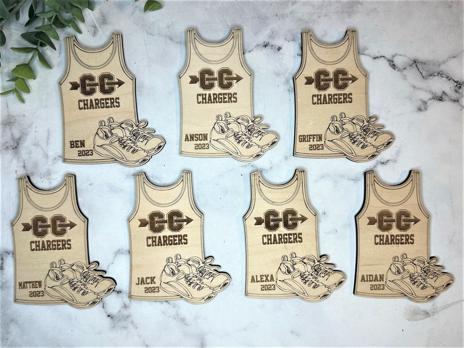 Cross Country Runner Laser Engraved Personalized Magnet With Name ...