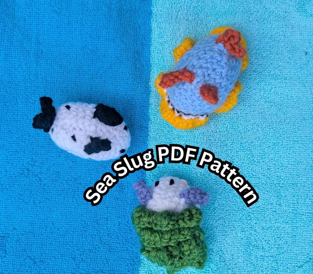 Sea Slug Amigurumi Pattern: Crochet Nudibranch, Sea Hare (PDF in ...