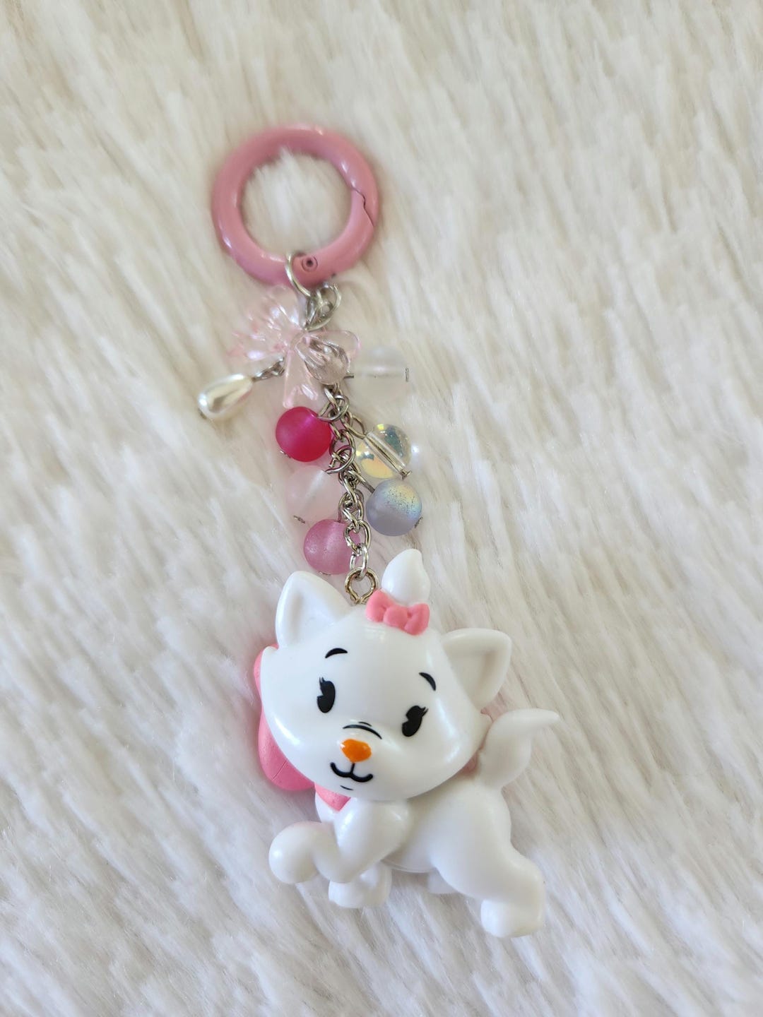 Cute Upcycled the Aristocats Marie Keychain Bag Charm - Etsy