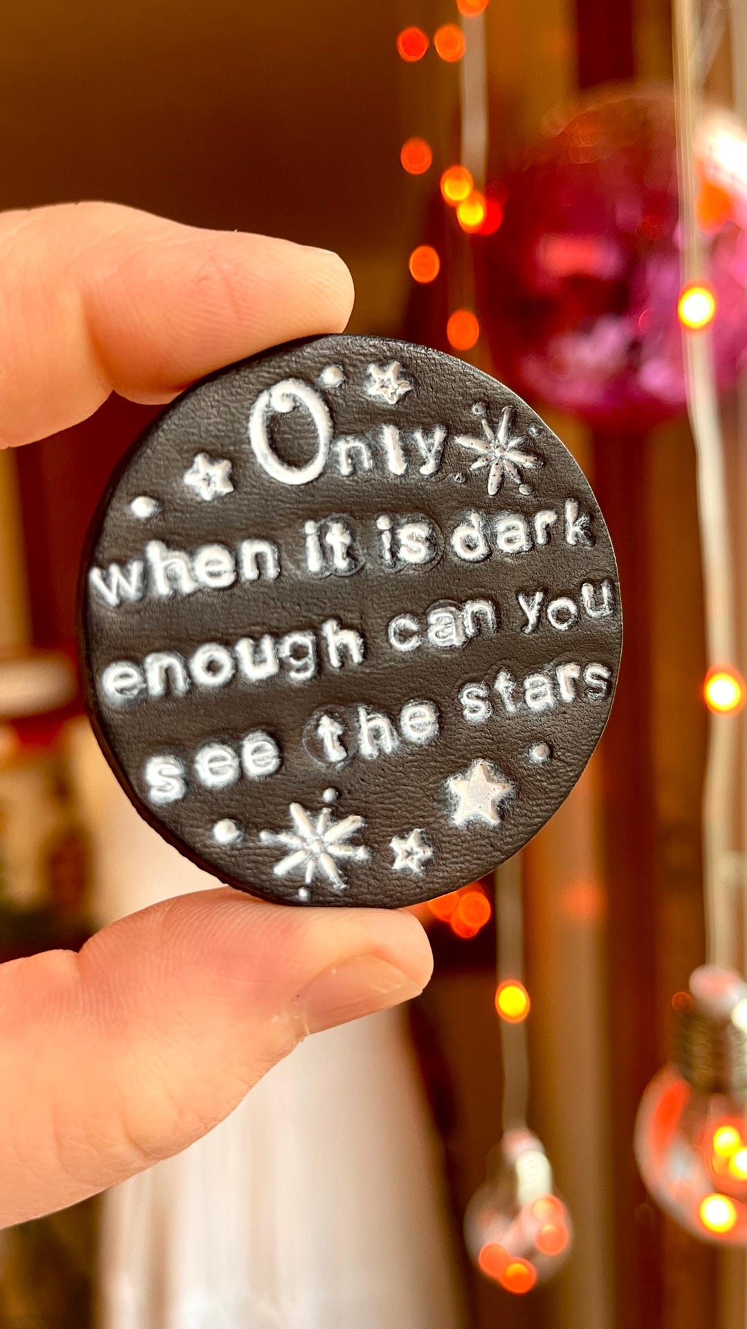 Only When It is Dark Enough Can You See the Stars - Pin - Badge Reel - Etsy