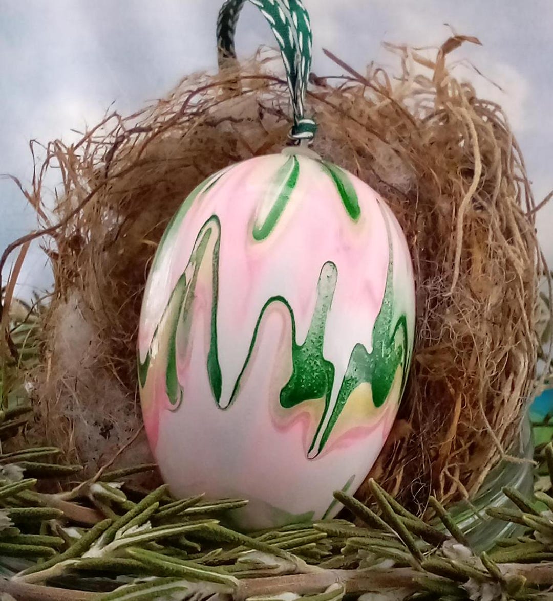 Watercolors Inspired Tulip Easter Egg Ornamental Egg Fluid Art 142E - Etsy