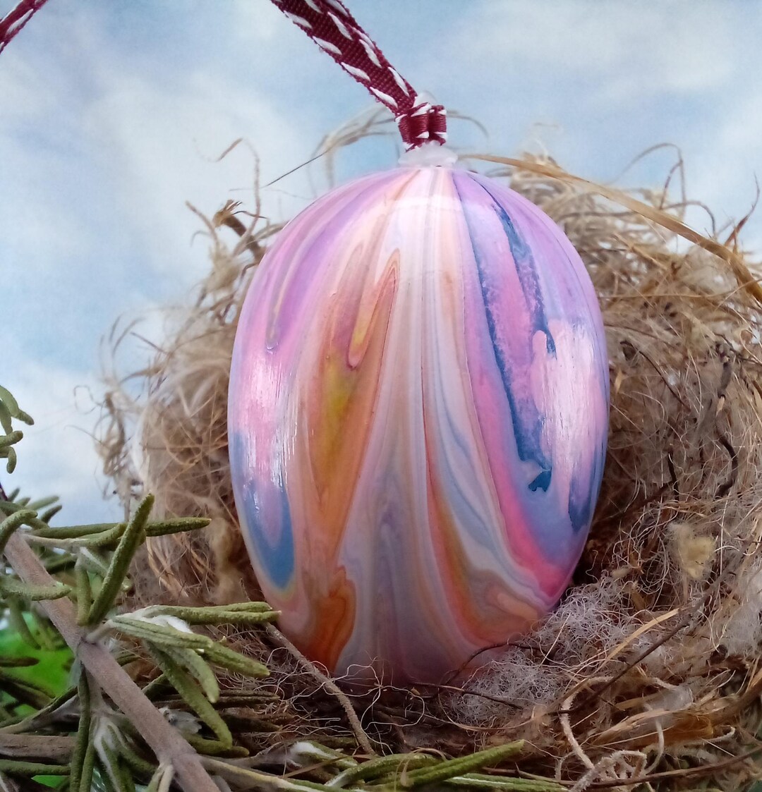Sunset in the Desert Easter Egg Ornamental Egg Fluid Art 175E - Etsy