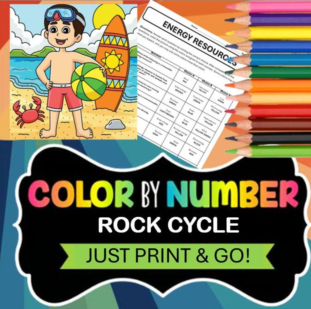 ROCK CYCLE Color by Number - Etsy